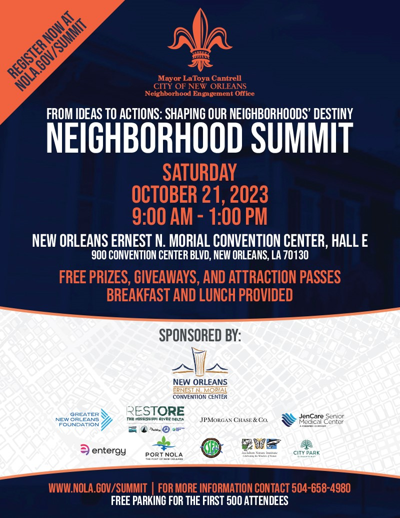 Mayor's Neighborhood Summit | Louisiana Department of Health